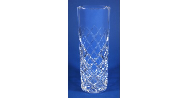 Cut Crystal Cylinder Vases